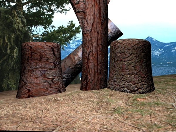 Texture forest trees materials