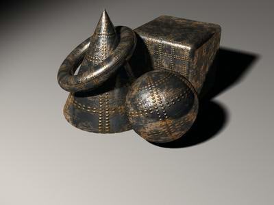 Materials 3ds Max Texture Metal Techno Old