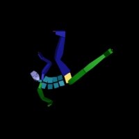 Motion Character Studio Biped Overhead kick kick