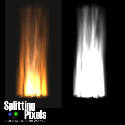 Texture Targa flame jet fire