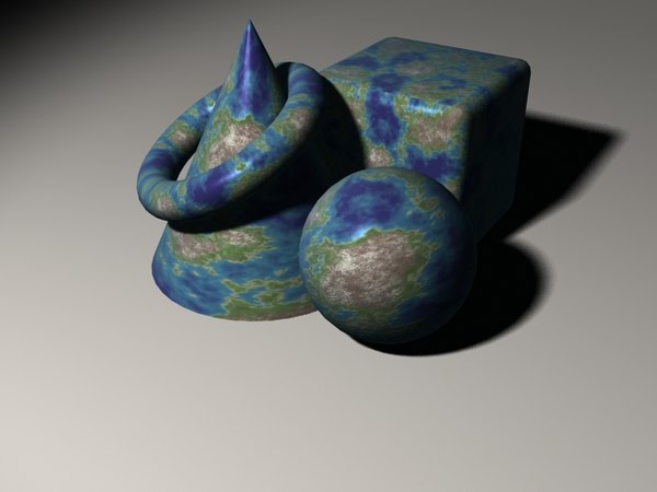 Materials 3ds Max Texture Space Planet Continent