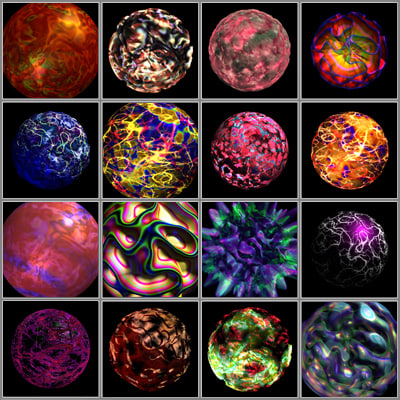 General Renderman energy shader colorful