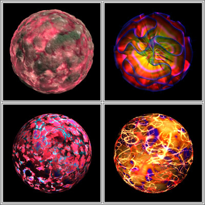 General Renderman energy shader colorful