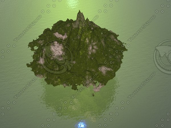 Texture JPEG island scene sunset