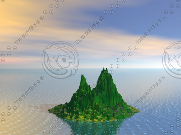 Texture JPEG Island land scene