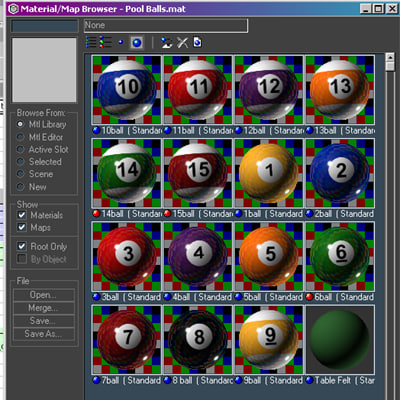 Materials 3ds Max Texture Pool Ball Billiards