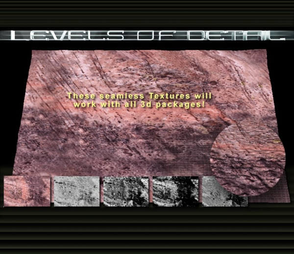 Texture Photoshop LOD levelsofdetail red