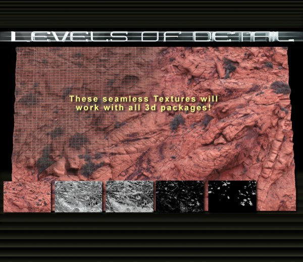 Texture Photoshop LOD levelsofdetail red