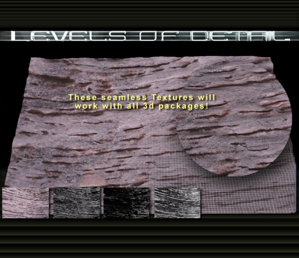 Texture Photoshop lod levelsofdetail red