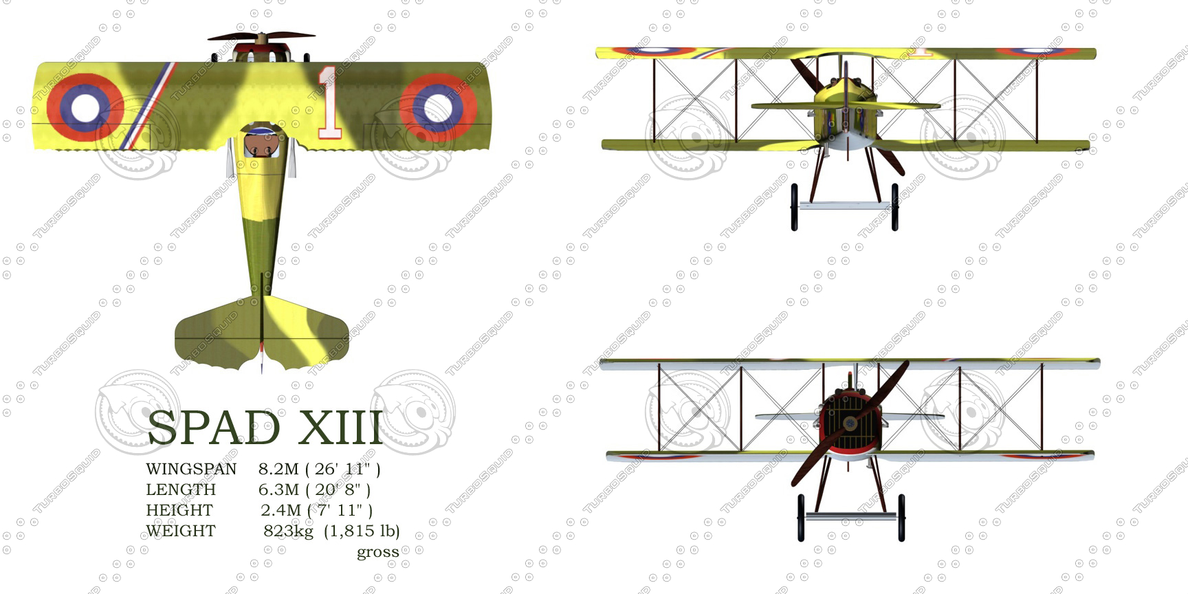 General JPEG SPAD aircraft planes