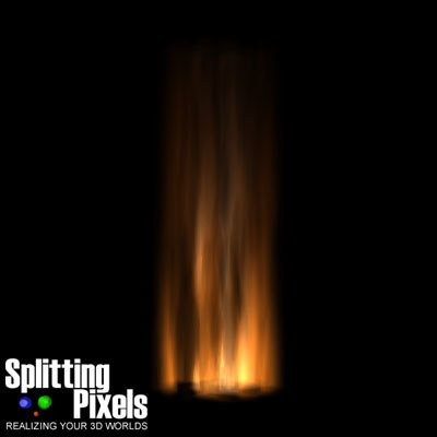 Materials flame jet fire