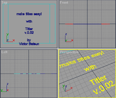 Scripts MaxScript 3dmax titles titlemaker
