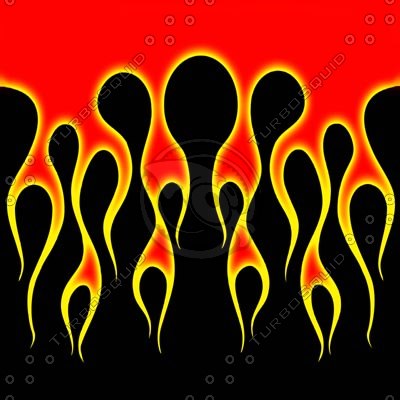Texture TIFF flames hotrod car