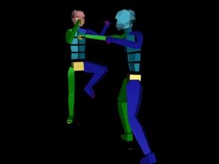 Motion Character Studio Biped Knock out martial arts