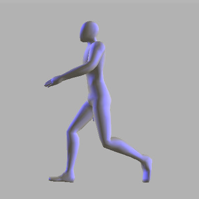 Motion FBX run fight clip