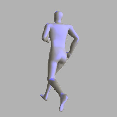 Motion FBX run 45 cycle