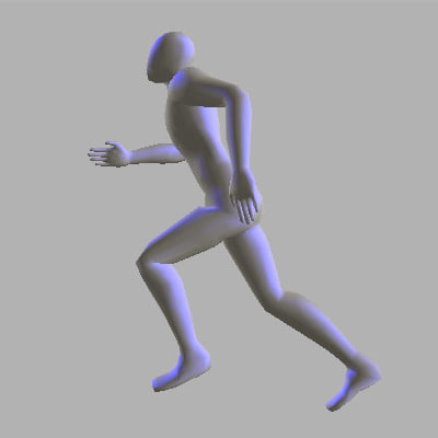Motion FBX run clip mocap