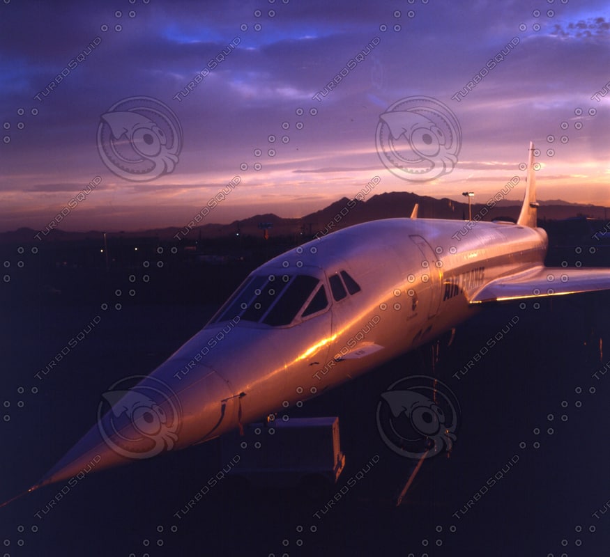 Stock JPEG Concord airplane aircraft