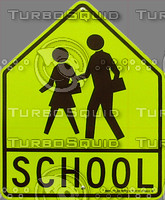 Texture JPEG School Sign Caution