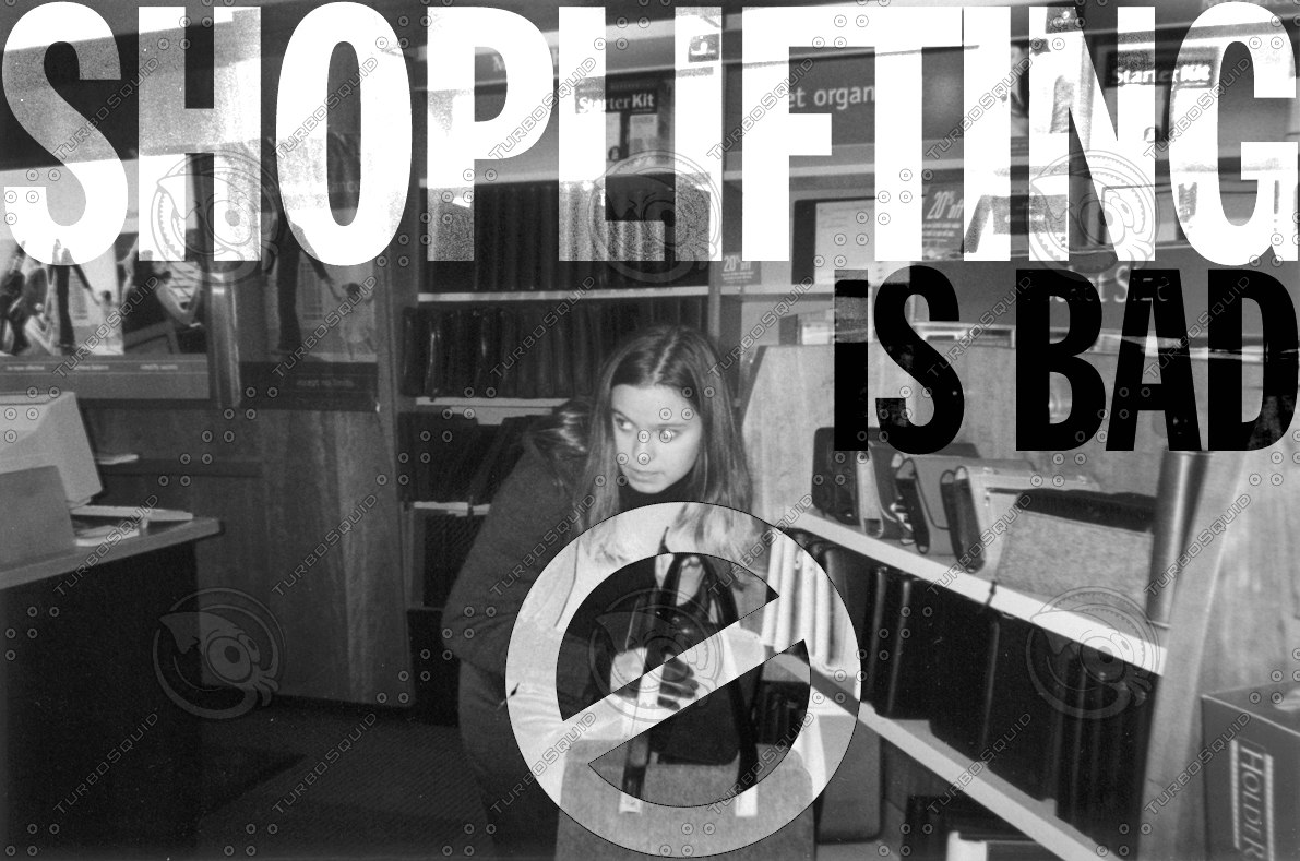 Stock JPEG shoplifting is bad