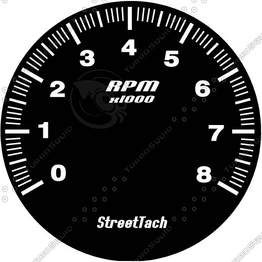 Texture JPEG dial tach face