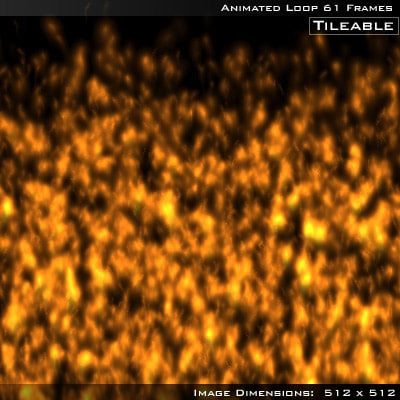 Texture JPEG Fire Animated Flame