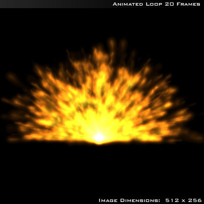 Texture JPEG Fire Animated Flame