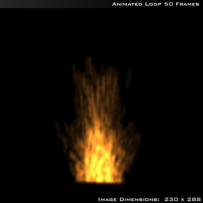 Texture JPEG Fire Animated Flame