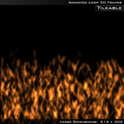Texture JPEG Fire Animated Flame