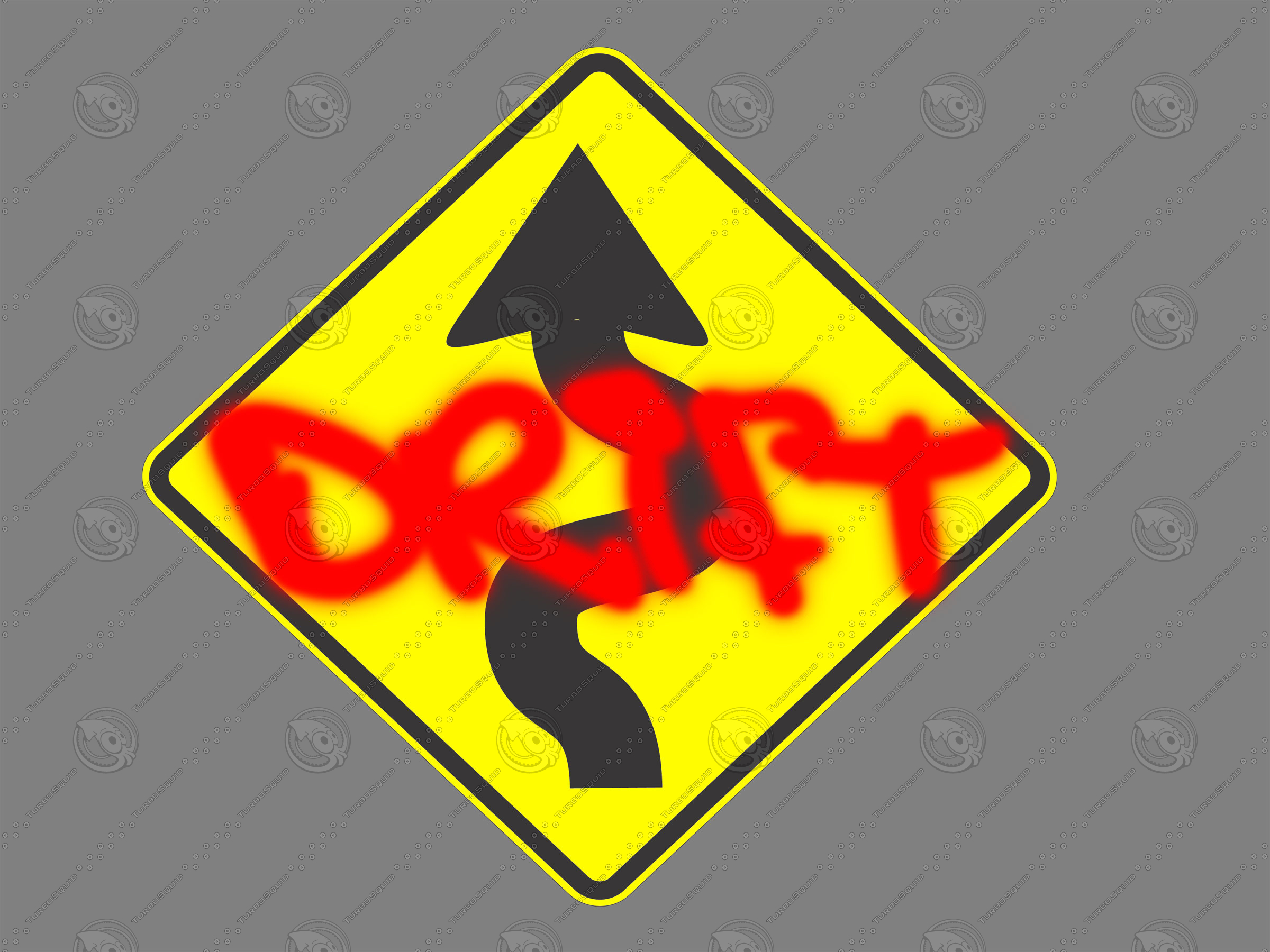 Texture JPEG drift sign road