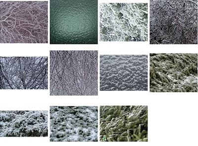 Texture ice natural fractal