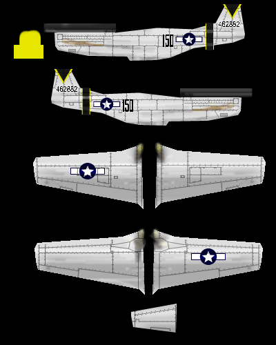 Texture JPEG p51 mustang airplane