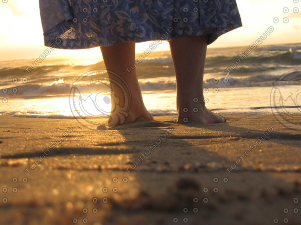 Stock JPEG feet sand Hawaii