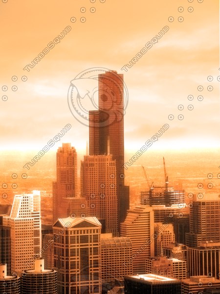 Stock Photoshop skyline chicago city