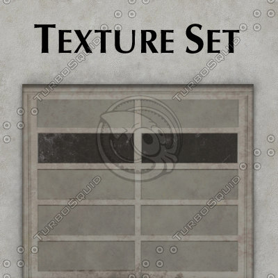 Texture JPEG garage wall set