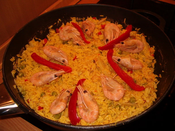 Stock JPEG paella food pan
