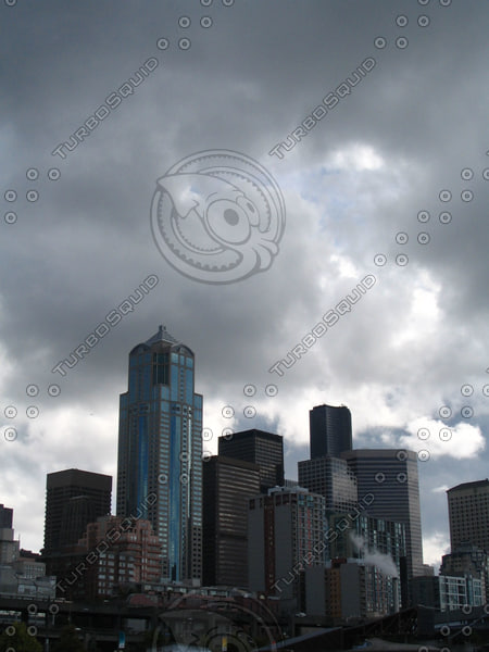 Stock JPEG Cloudy Seattle Day