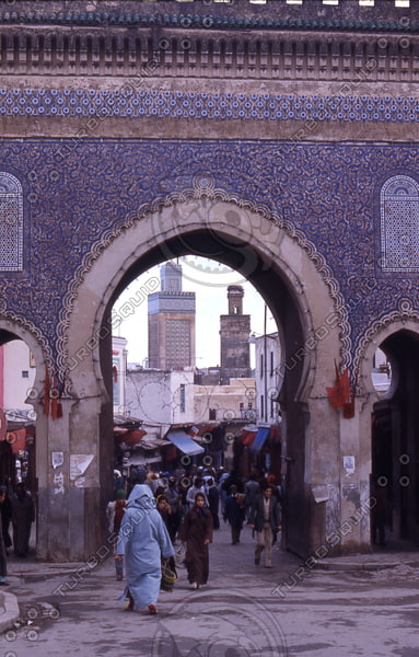 Stock JPEG Morocco Fes Blue
