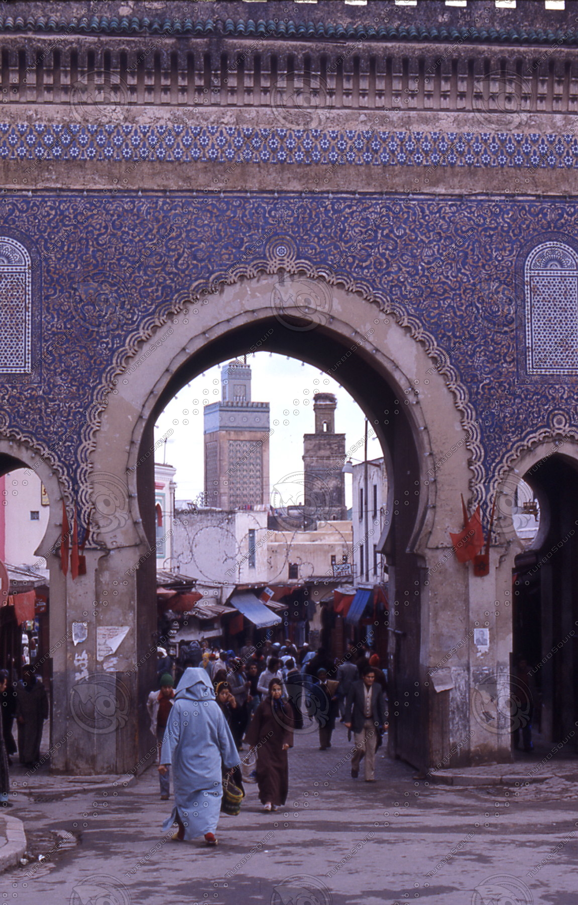 Stock JPEG Morocco Fes Blue