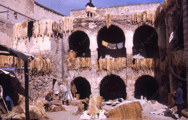 Stock JPEG Morocco Fes tannery