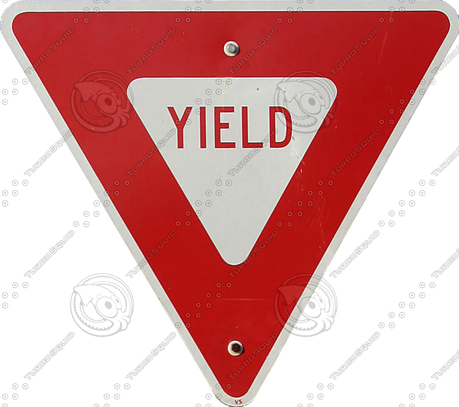 Texture JPEG yield sign street