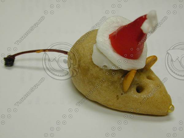 Stock JPEG Christmas Mouse Cookie