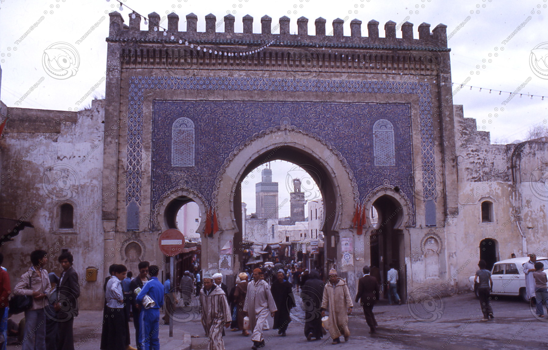 Stock JPEG Morocco Fes Blue