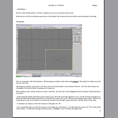 Training Portable Document Format 3ds max spline
