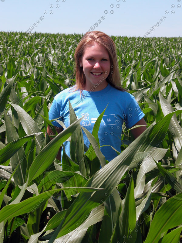 Stock JPEG Corn Field Girl