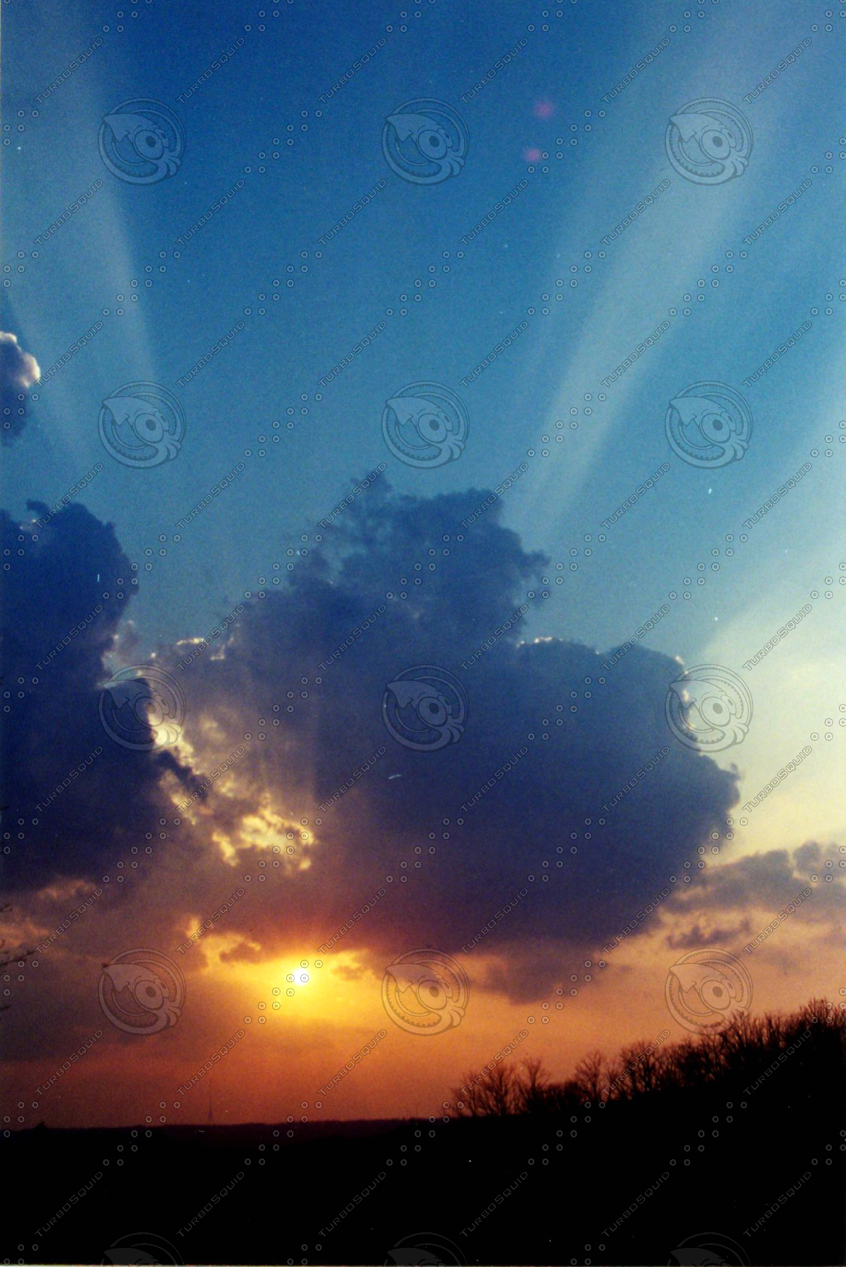Stock JPEG sun rays sky