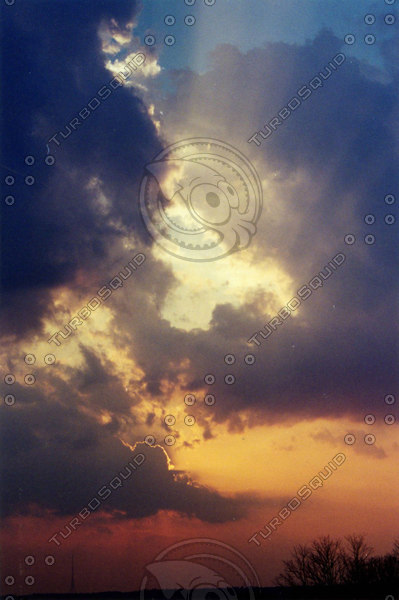 Stock JPEG sun rays sunset