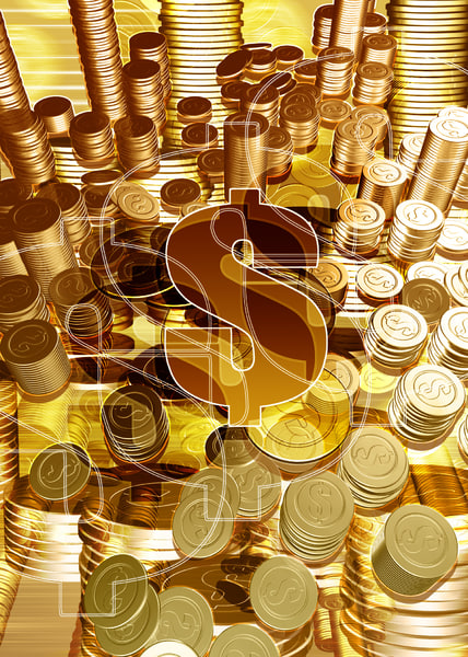 Stock JPEG token dollar coin