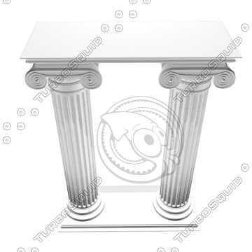 Stock Photoshop column ionic education