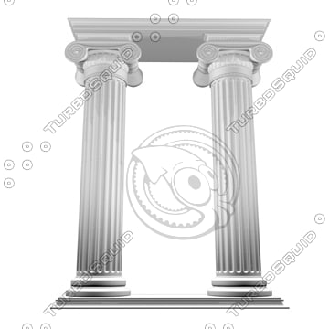 Stock Photoshop column ionic education